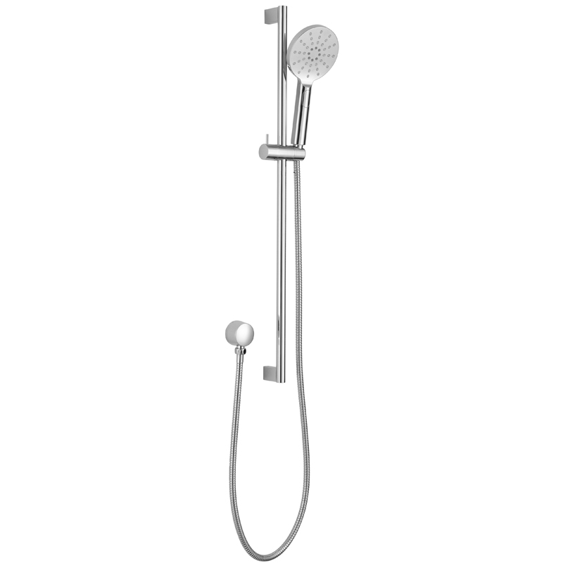 Cora | Round Sliding Chrome Shower Rail - Bathroom Upgrade