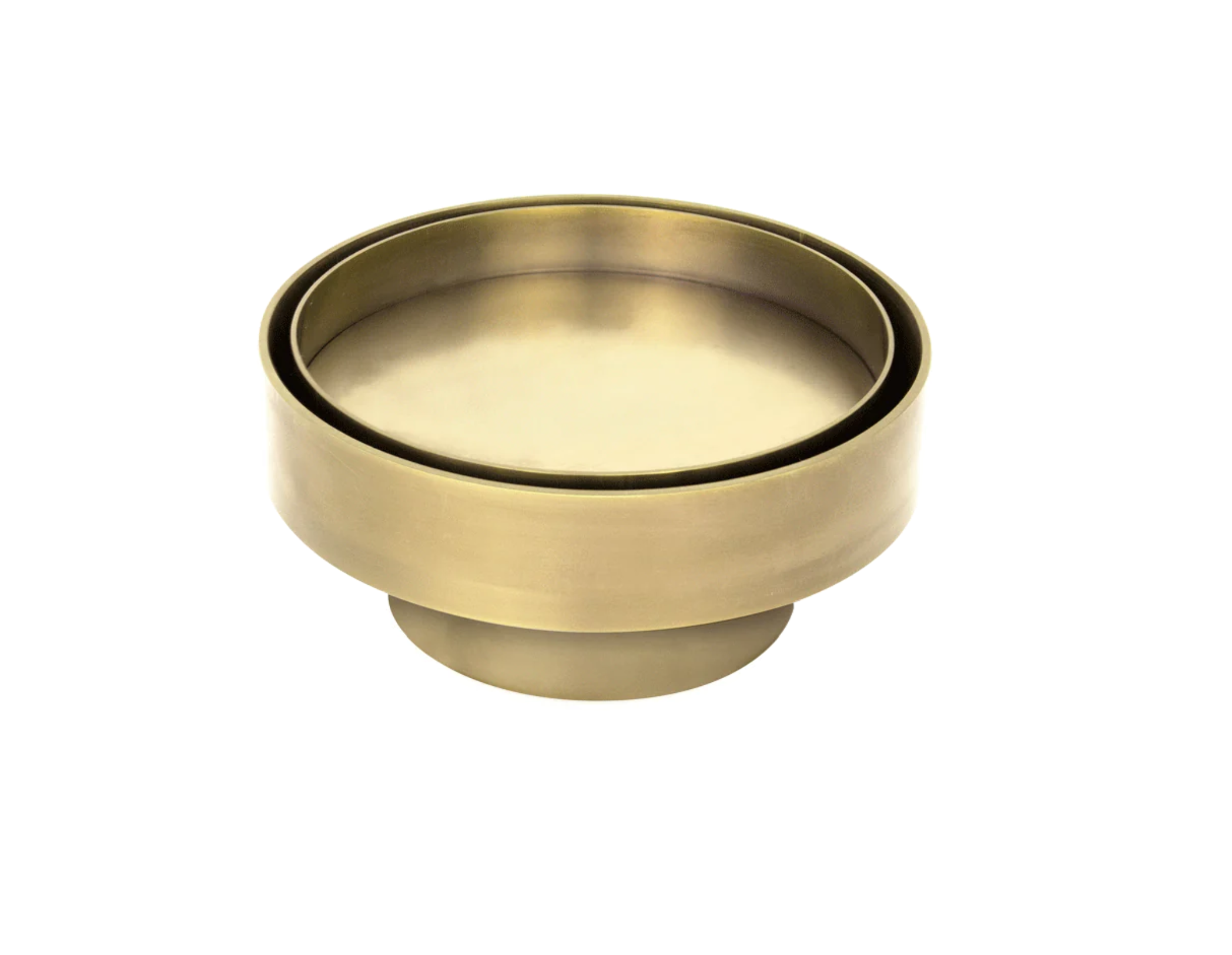 Brushed Gold Round Tile Insert Floor Waste - Bathroom Upgrade