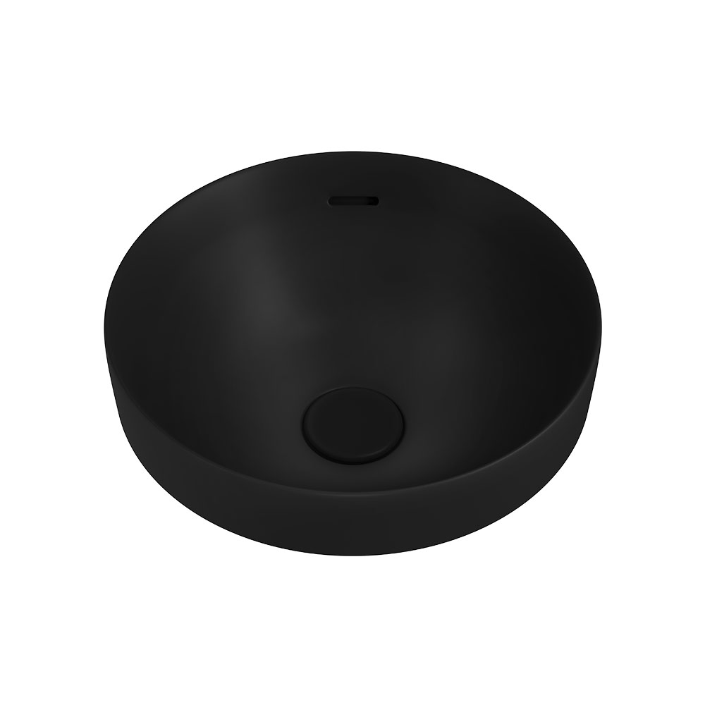 Fienza | Aluca Round Matte Black Semi-Inset Basin - Bathroom Upgrade